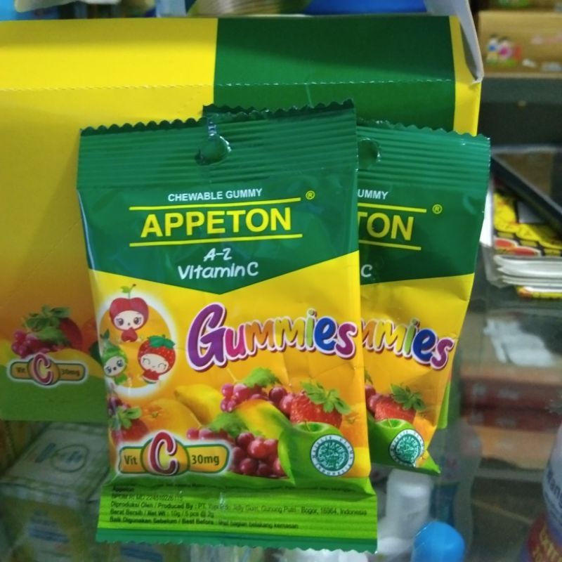 Jual Appeton Chewable Gummy Vitamin C kunyah untuk Anak Sachet isi 5 ...