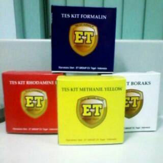 Test Kit 4 Varian - Testkit Formalin, Boraks, Met Yellow, Rhod B ...