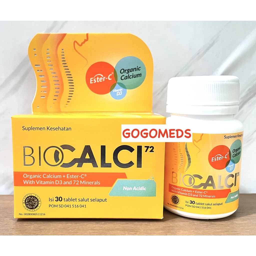 Jual BIOCALCI 72 ISI 30 TABLET VITAMIN D CALCIUM KALSIUM | Shopee Indonesia