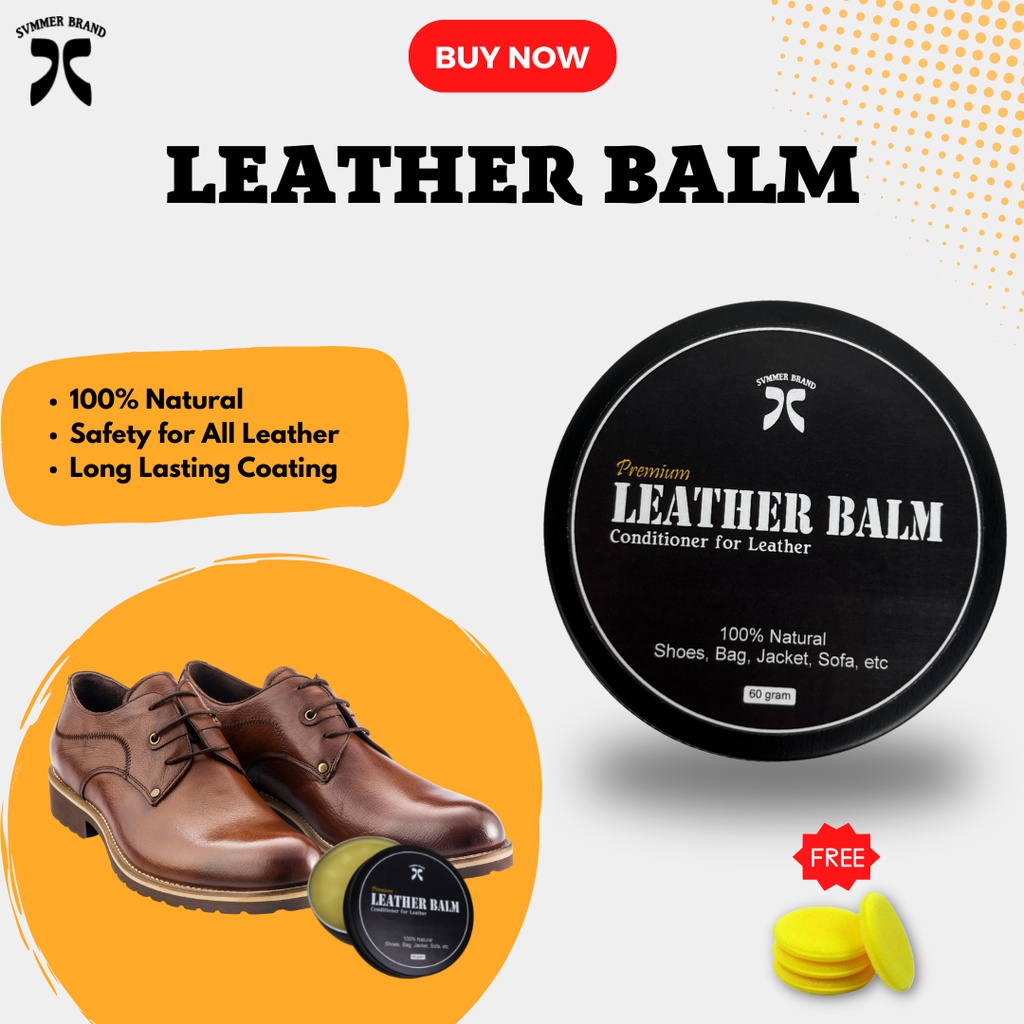 Jual LEATHER BALM Semir Sepatu Kulit Balsam Putih Hitam Coklat dan ...