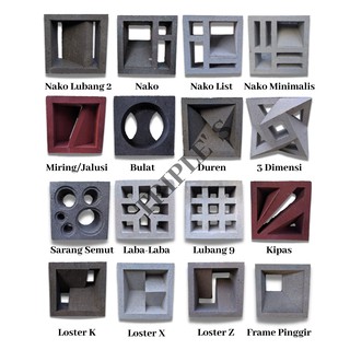 Jual Loster Beton Model Minimalis Lubang Angin Roster Dinding Loster ...