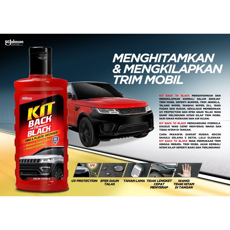 Jual Kit Back To Black 250ml Trim & Plastic Restorer | Shopee Indonesia