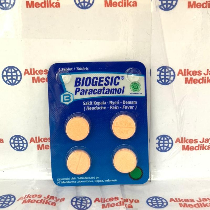 Jual BIOGESIC isi 4tablet - obat untuk demam | Shopee Indonesia