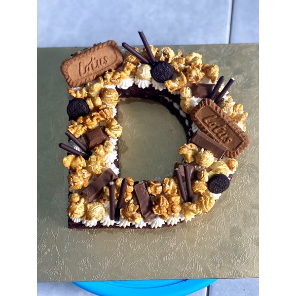 Jual Letter cake brownie/ Kue ulang tahun/ brownies/ kue huruf | Shopee ...