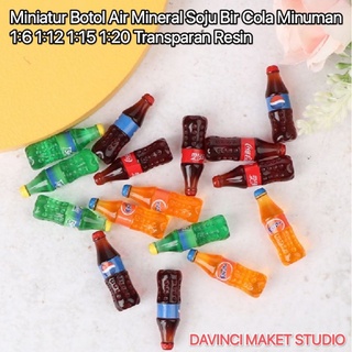 Jual Miniatur Botol Air Mineral Soju Cola Minuman 1:6 1:12 1:15 1:20 ...
