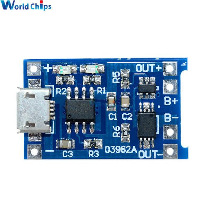 Jual Tp 4056 Module 5V 1A Micro Usb To Lithium Battery Charge ...