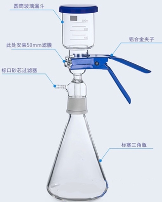 Jual Glass Vacuum Filtration Set / Vakum Filtrasi Set 250 ml | Shopee ...