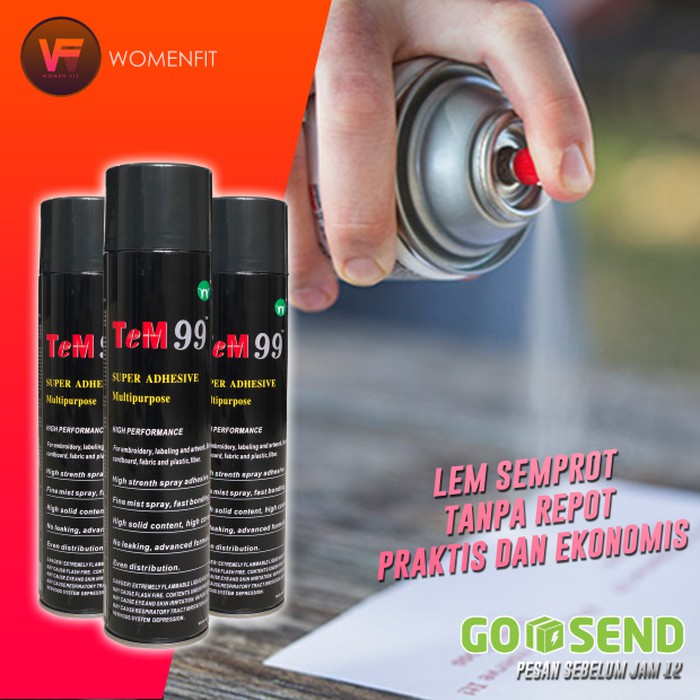 Jual TEM 99 SUPER ADHESIVE SPRAY MOUNTING SPRAY LEM SEMPROT VS710 ...