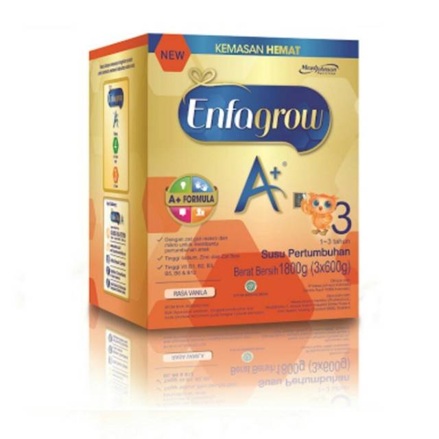 Jual Enfagrow a+ 3 Vanila 1800 g | Shopee Indonesia