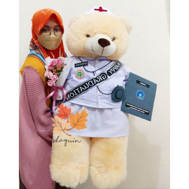Jual TEDDY BEAR JUMBO BONEKA PROFESI BIDAN PERAWAT TENTARA TNI POLISI ...