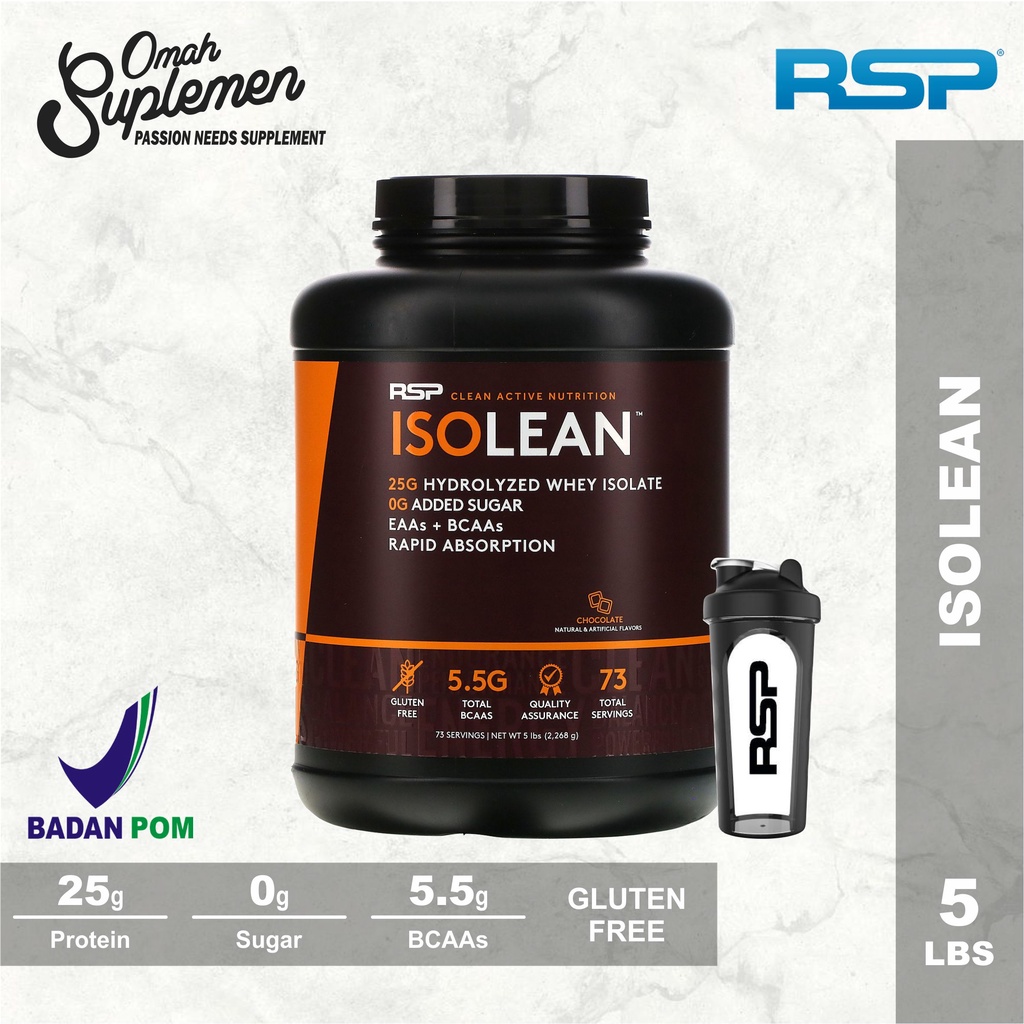 Jual RSP Isolean 5 lbs RSP Iso Lean Hydrolized Whey Protein Isolate ...