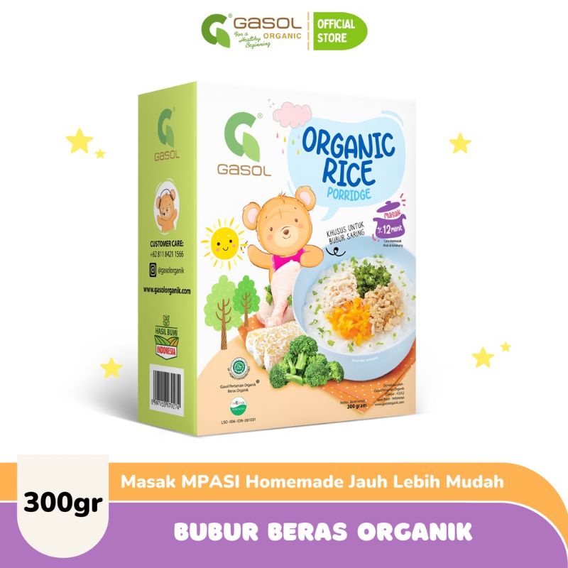 Jual Gasol Organik Rice Porridge 300g | Shopee Indonesia