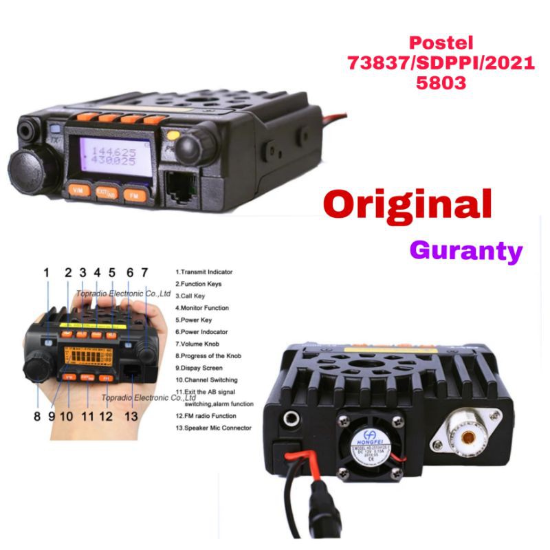 Jual Radio Rig Mini Dualband Vhf/Uhf Indonesia|Shopee Indonesia