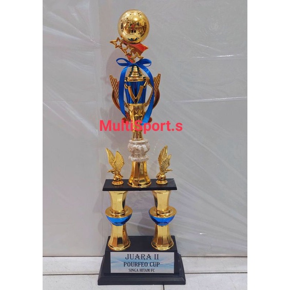Jual PIALA TROPHY KAKI 2 BOLA MANGKOK TINGGI 70 CM | Shopee Indonesia