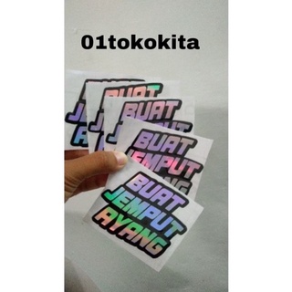 Jual STICKER CUTTING HOLOGRAM STIKER CUTING BUAT JEMPUT AYANG murah ...