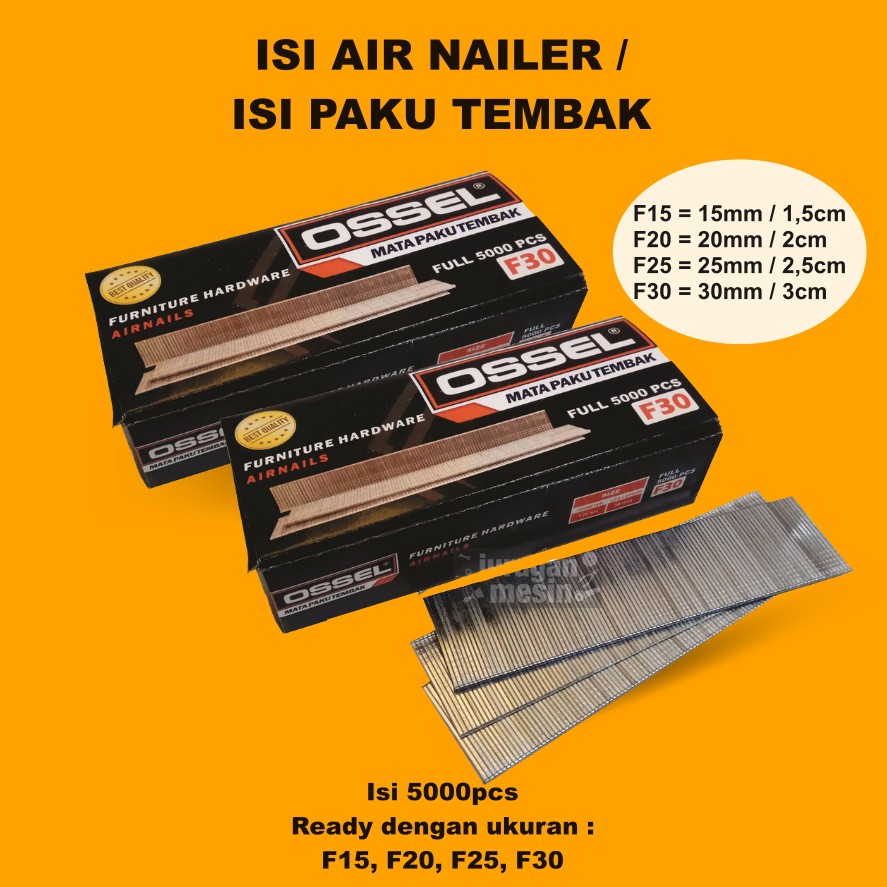 Jual BEST SELLER!! Isi Air Nailer Isi Paku Tembak F15 F20 F25 F30Ossel ...