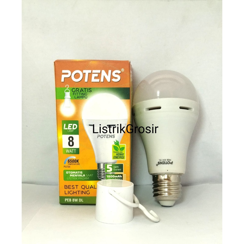 Jual Potens Lampu Emergency LED Magic Genius Ajaib Lampu Darurat Cas 8w ...