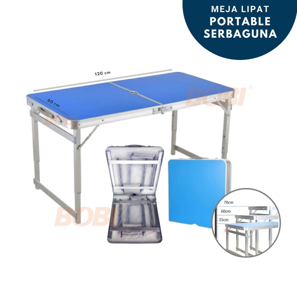 Jual Meja Lipat BESAR 63cmx10cmx63 HPL ( Bentuk Koper ) / Warna Random ...