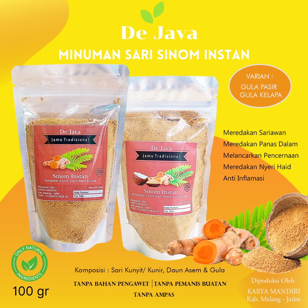 Jual Sinom Instan Dejava Sinom Bubuk Minuman Jamu Tradisional Sari ...