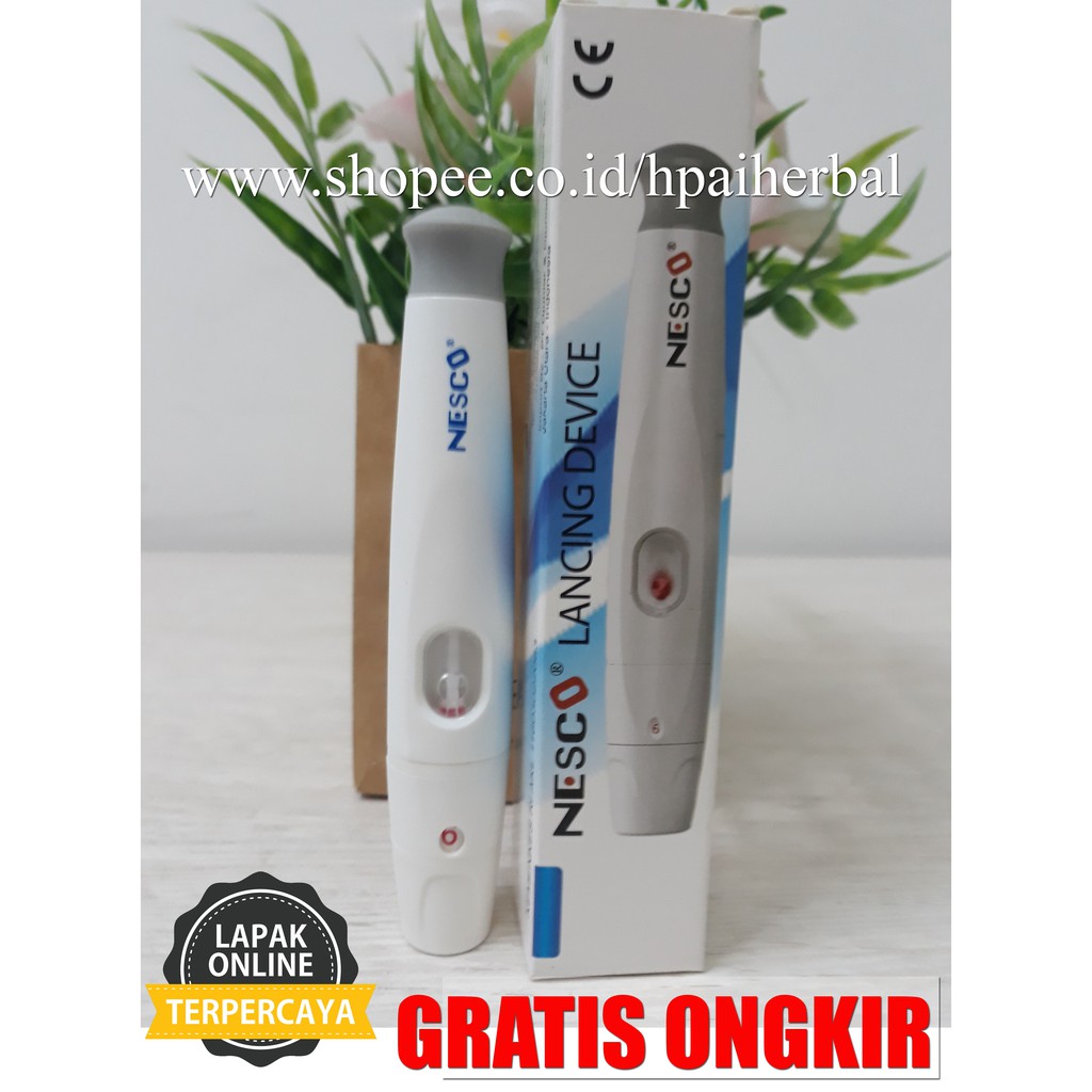 Jual Lancing Device NESCO / Pen Bekam/ Pena Alat Tes Ambil Darah NESCO ...