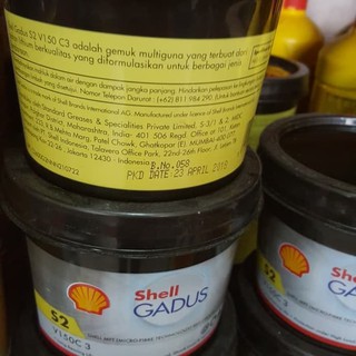 Jual RED Grease merah Shell Gadus S2 V150C gemuk stempet kemasan 500gr ...
