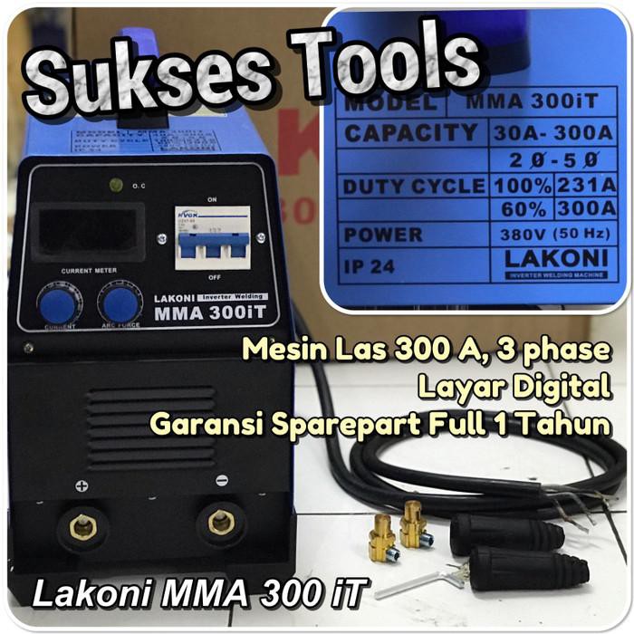 Jual Mesin Las Lakoni MMA 300 MMA300 iT Trafo Las Listrik 300 A 3 phase | Shopee Indonesia