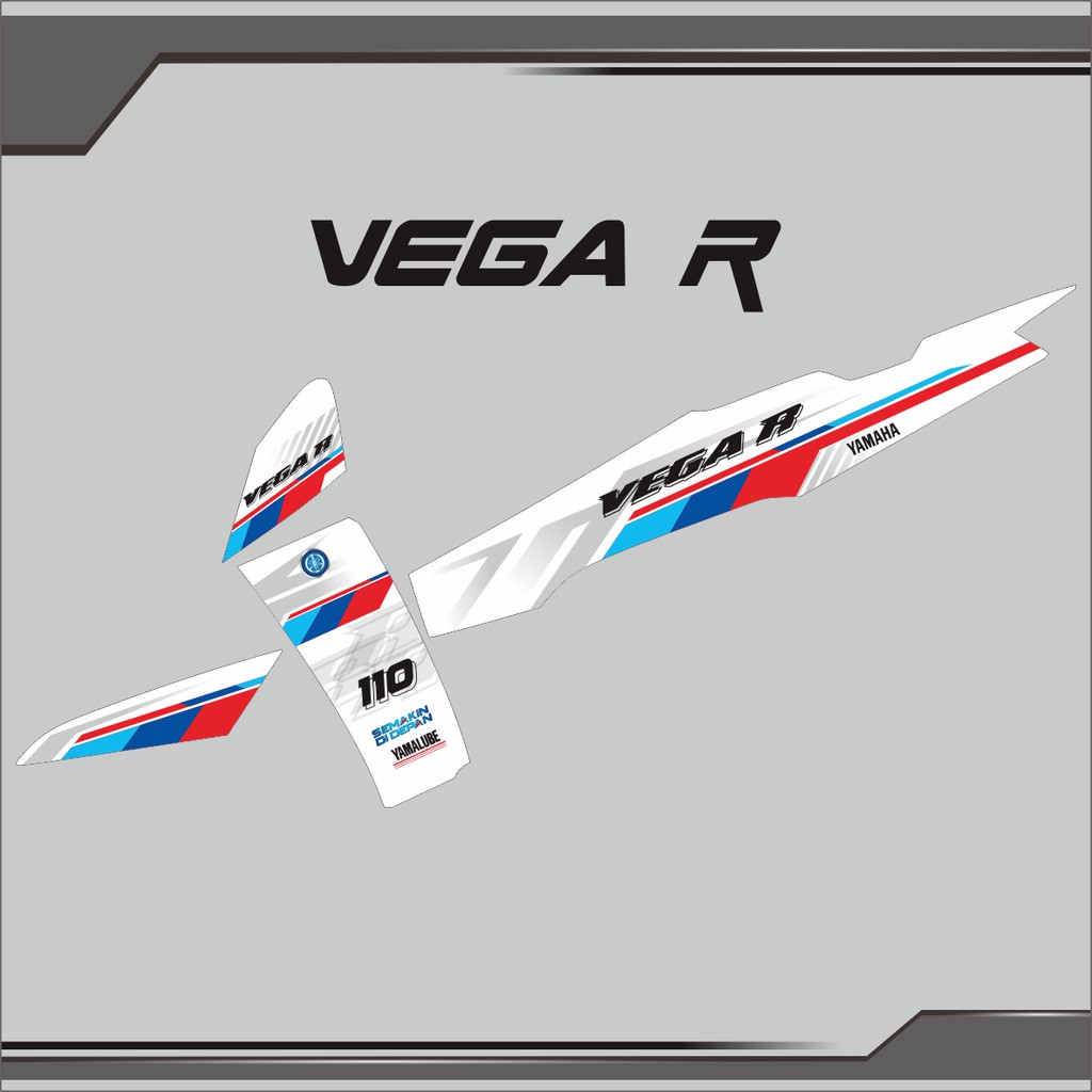 Jual Stiker Striping Variasi Lis Yamaha Vega R New Grafis BMW Simple ...