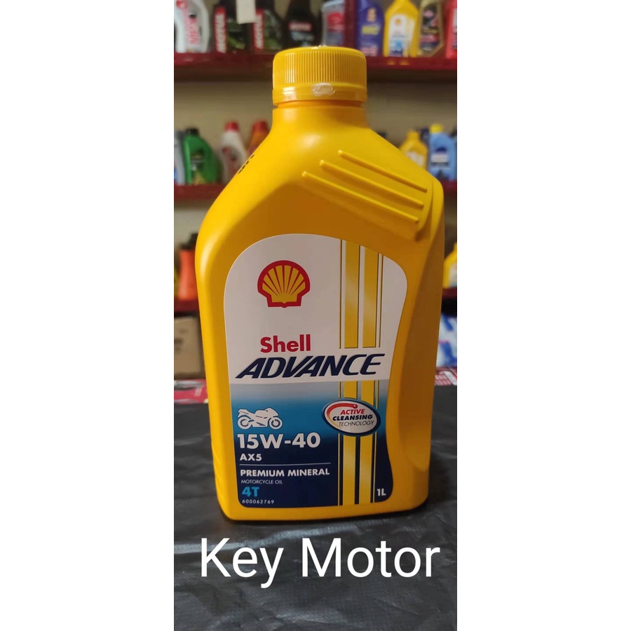 Jual Oli SHELL ADVANCE AX5 4T 15W-40 1 Liter 100% Asli | Shopee Indonesia