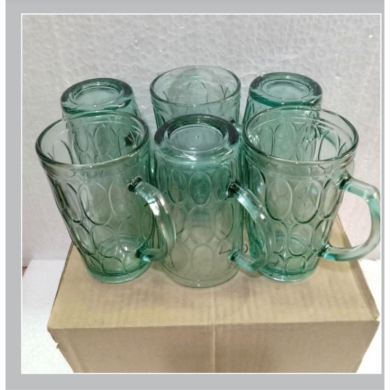 Jual gelas kaca/gelas es teh/gelas gagang | Shopee Indonesia