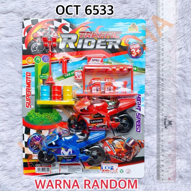 Jual MAINAN OCT 6533 TRAFFIC RIDER MOTOR MOTORAN BALAP GP MOTO BALAPAN ...