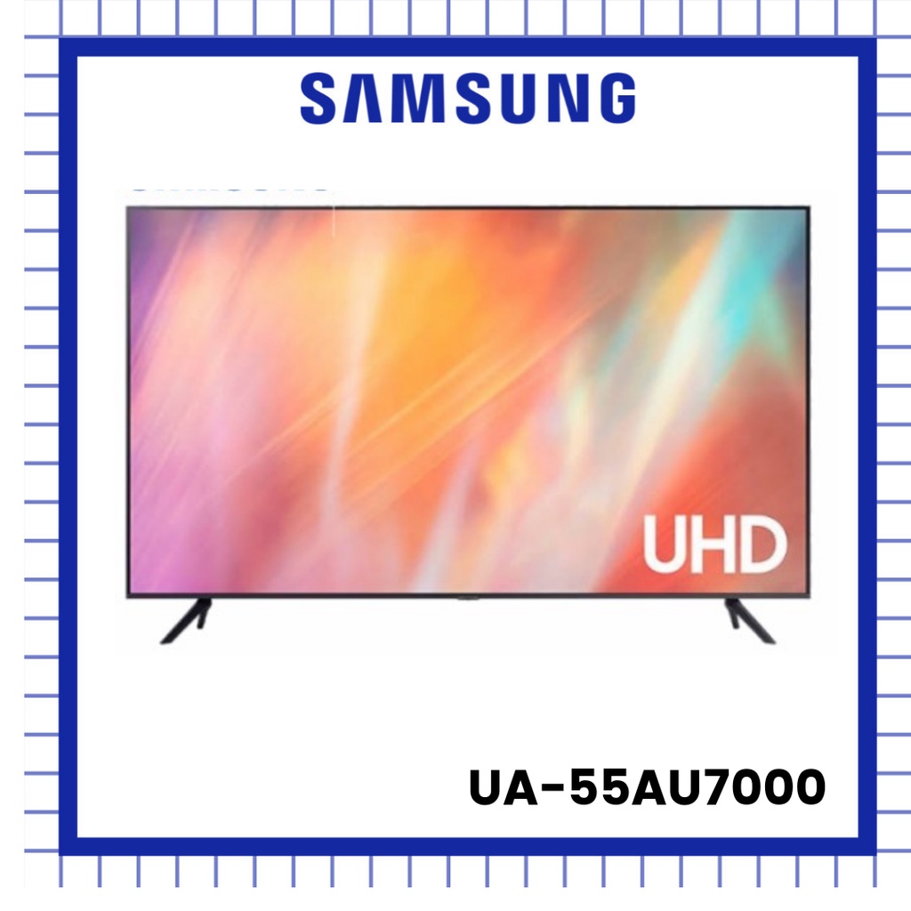 Jual TV LED SAMSUNG 55INCH UA-55AU7000 4K Crystal UHD Smart | Shopee Indonesia