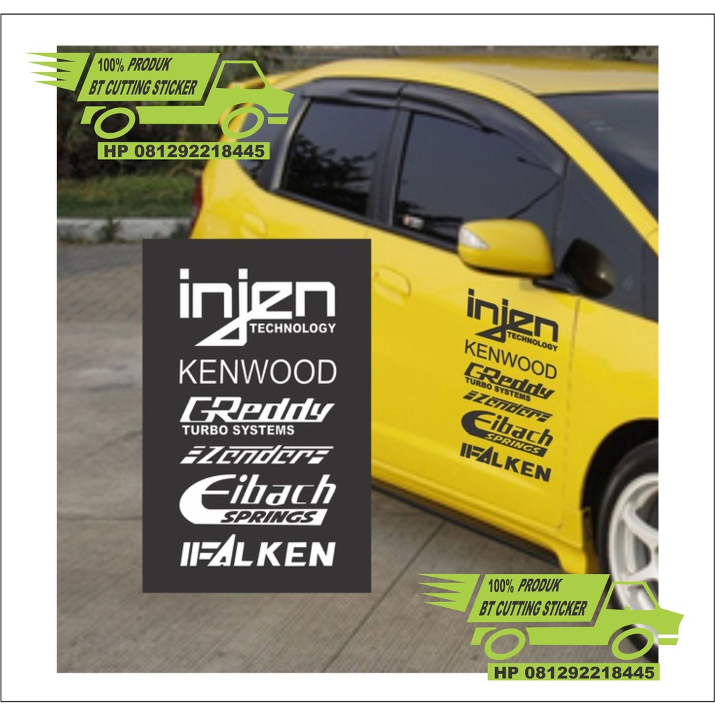 Jual sticker sticker mobil jazz sticker model iklan sticker sponsor ...