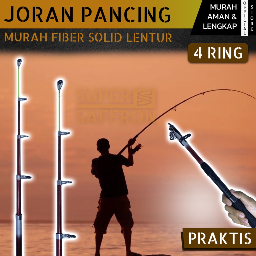 Jual Joran Pancing Murah Fiber Solid Lentur Alat Mancing Ikan Laut ...
