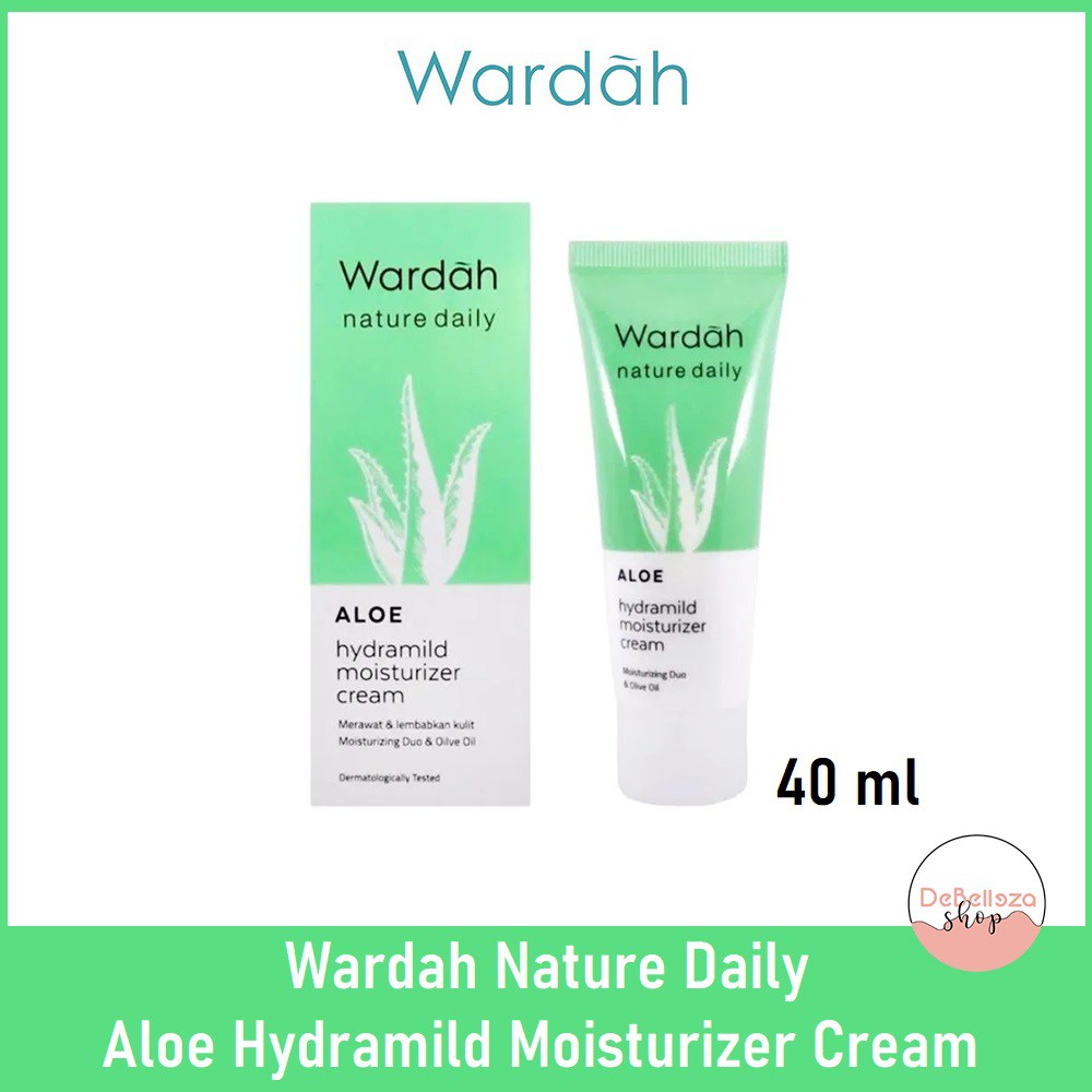 Jual Wardah Nature Daily Aloe Hydramild Moisturizer Cream 40 ml ...