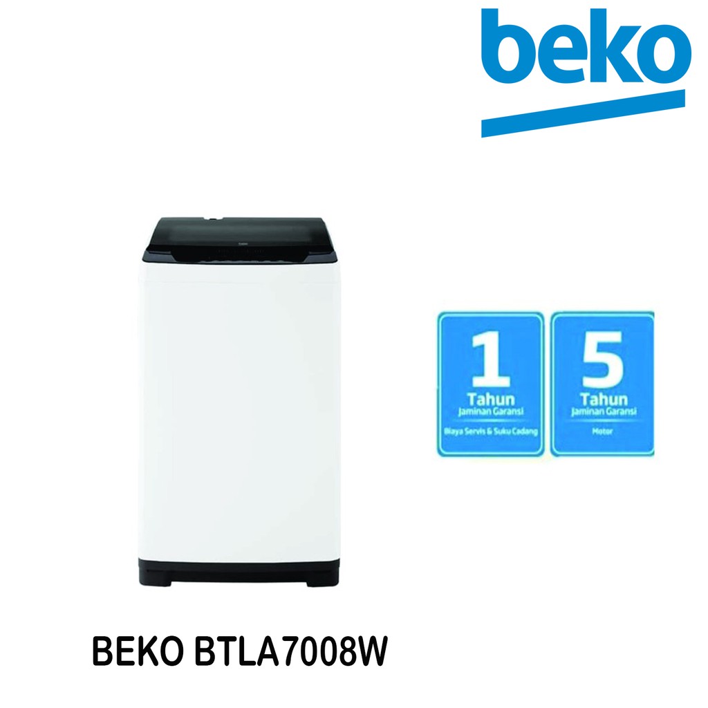 Jual MESIN CUCI BEKO BTLA7008W WASHING MACHINE TOP LOAD 7KG | Shopee ...