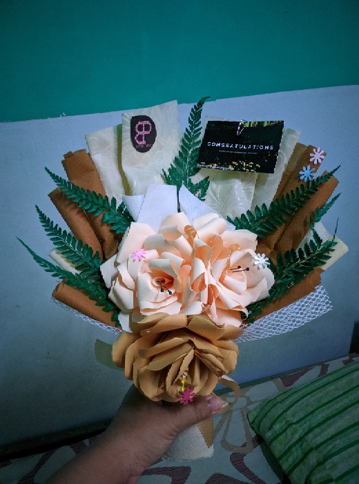 Buket bunga kertas 3 tangkai PREMIUM | Shopee Indonesia