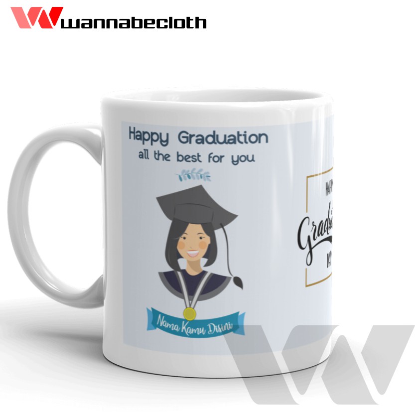 Jual Gelas Mug Wisuda Mug Custom Cetak Mug Graduation Kado Gift Hadiah ...