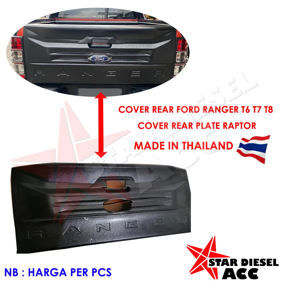 Jual COVER PLATE FORD RANGER RAPTOR COVER TAMBAHAN PINTU BELAKANG FORD ...