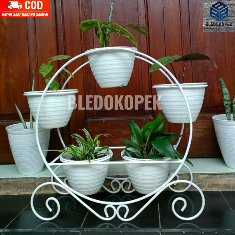 Jual Standing Pot Rak Bunga Besi Susun Tempat Tanaman Minimalis ...