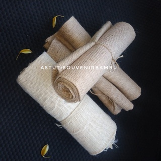 Jual Kain goni impor natural halus dan tebal 45 x 48cm/ alas foto/ kain ...