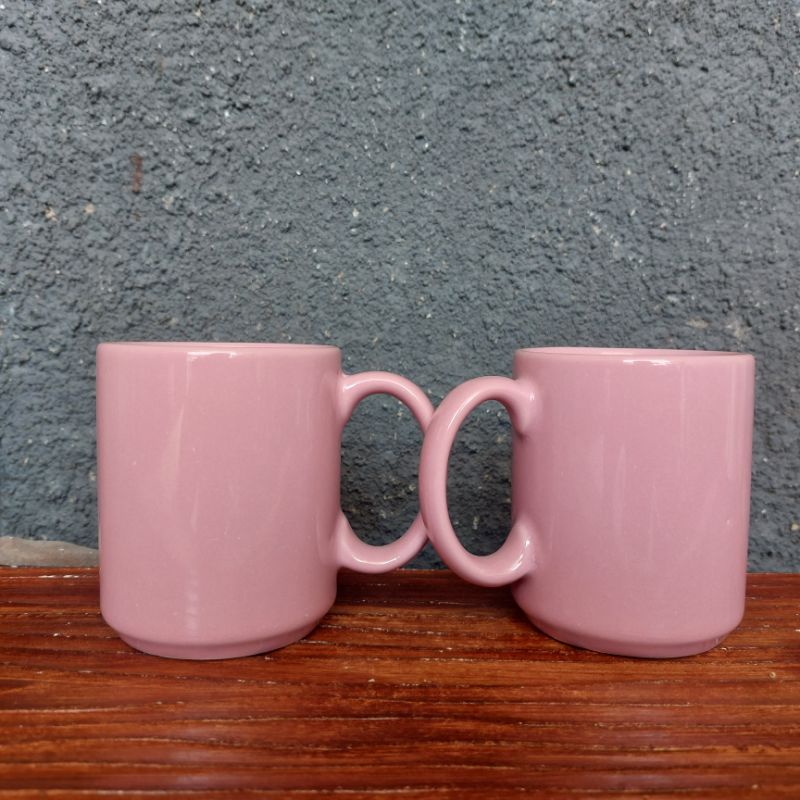 Jual GELAS POLOS/MUG POLOS/CANGKIR POLOS/GELAS PINK/MUG PINK POLOS ...