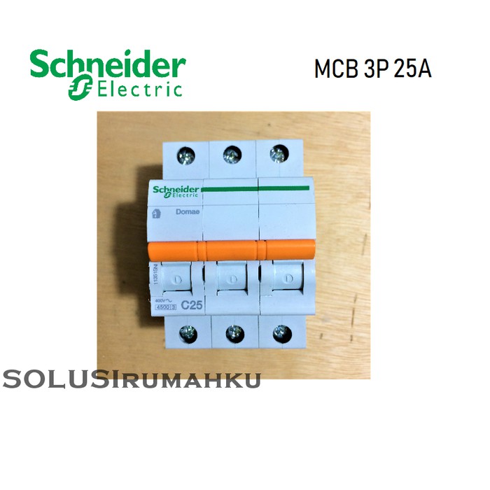 Jual MCB 3 PHASE SCHNEIDER 25A / SIKRING 3 PAS 25 AMPERE / MCB 3P 25 A | Shopee Indonesia