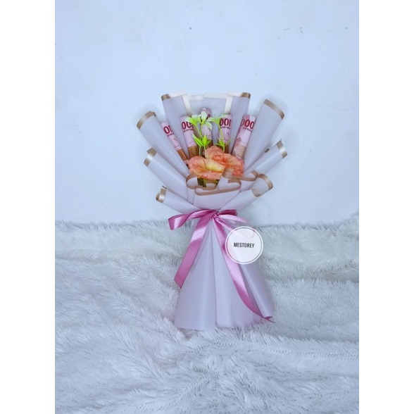 Jual Bouquet Mungil Lucu Mini/ Buket uang gulung/ buket bunga | Shopee ...