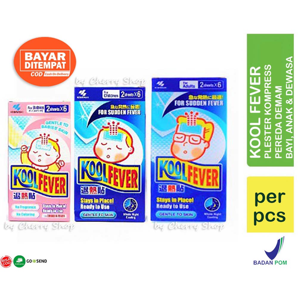 Jual [PER 1 PCS] Kool Fever - Plester Kompres Byebye Penurun Demam ...