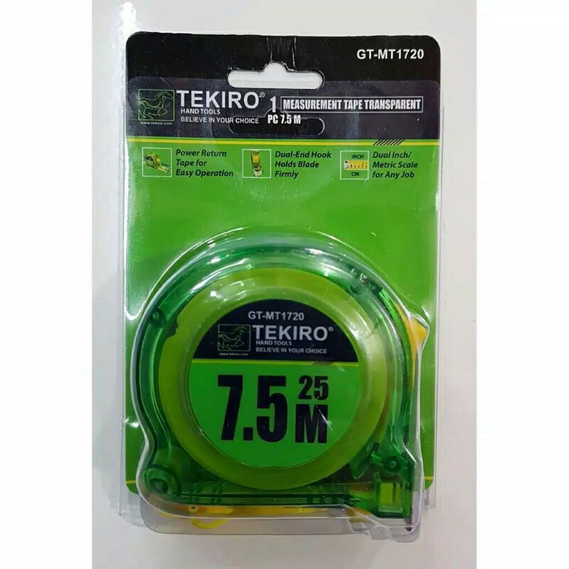 Jual METERAN TEKIRO 7,5 M ORIGINAL, TEKIRO ROLL METERAN TRANSFARAN ...