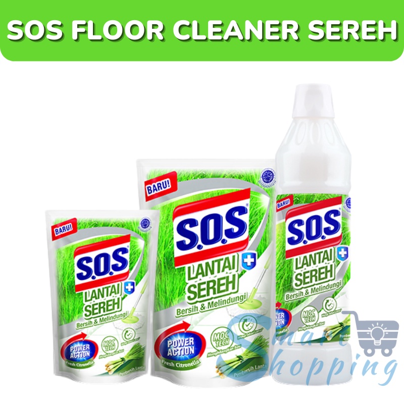 Jual SOS FLOOR CLEANER VARIAN SEREH ( PEMBERSIH LANTAI ) / PENGHARUM ...