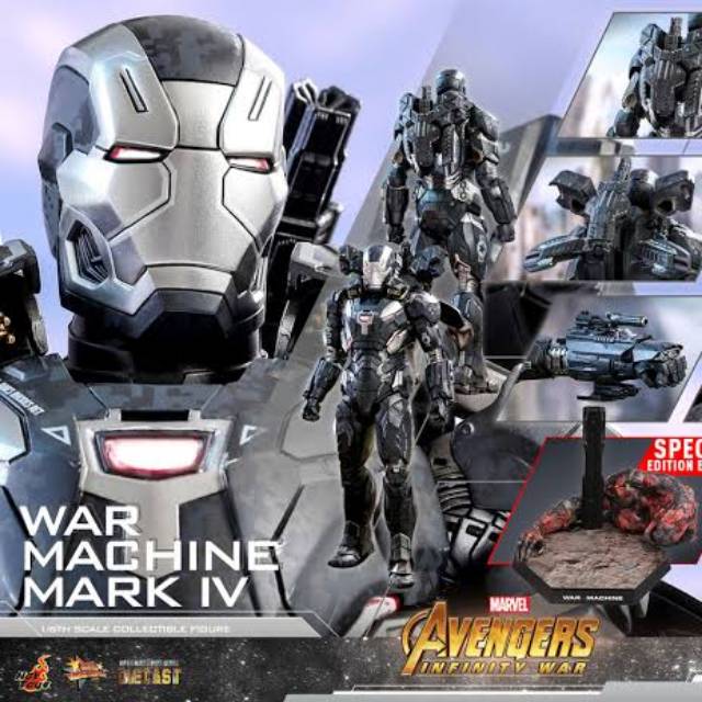 Jual HOT TOYS WAR MACHINE MARK 4 DIECAST SPECIAL EDITION LIMITED ITEM ...