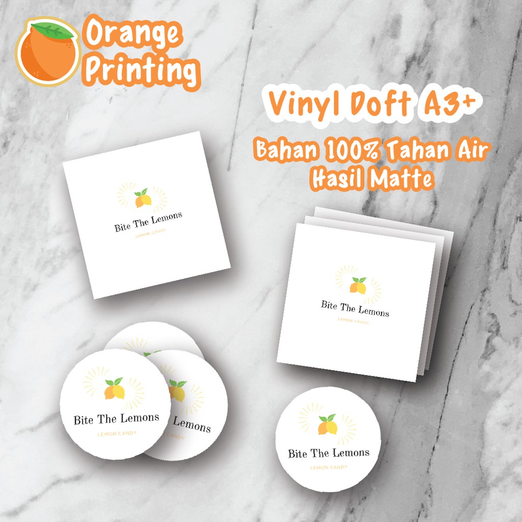 Jual Cetak Label Vinyl Doft A3+ / Cetak Label Makanan / Cetak Label ...