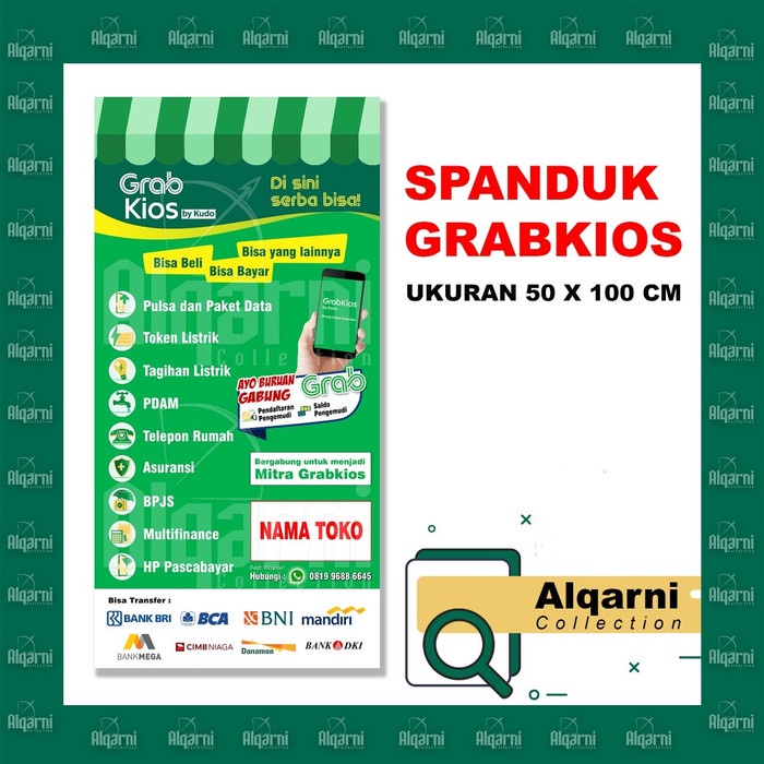 Jual Backdrop- Spanduk Grabkios -Backdrop. | Shopee Indonesia