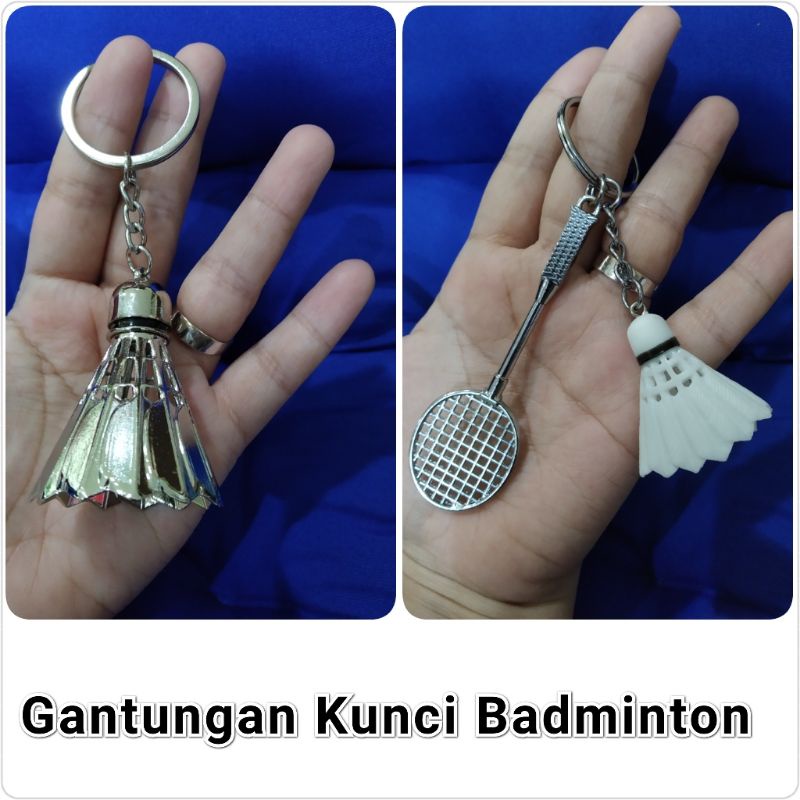 Jual Gantungan Kunci Raket kok Badminton KeyChain Bulutangkis Key chain ...